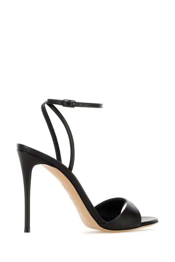 Casadei Leather Minorca Sandals With Stiletto Heel