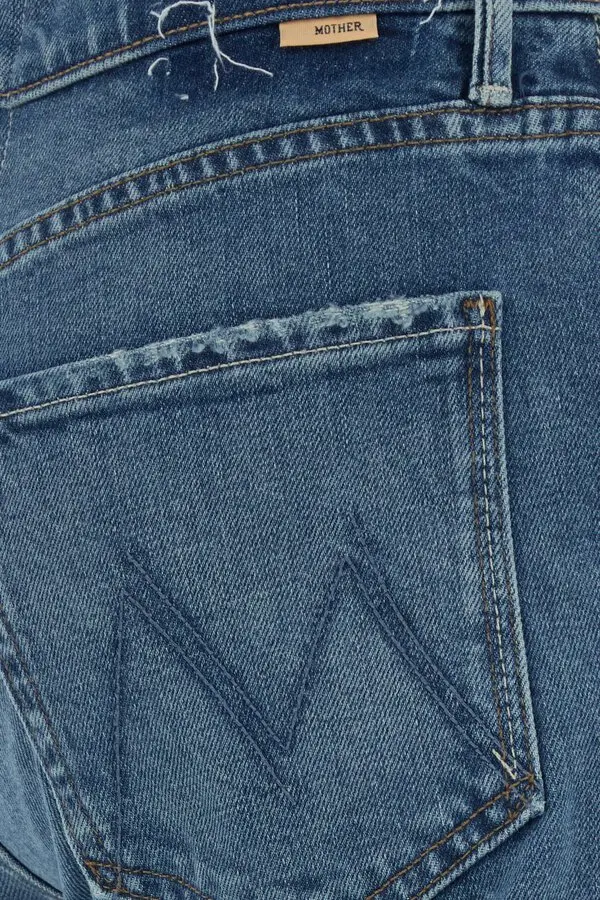 MOTHER Stretch Denim Lasso Sneak Wide-leg Jeans