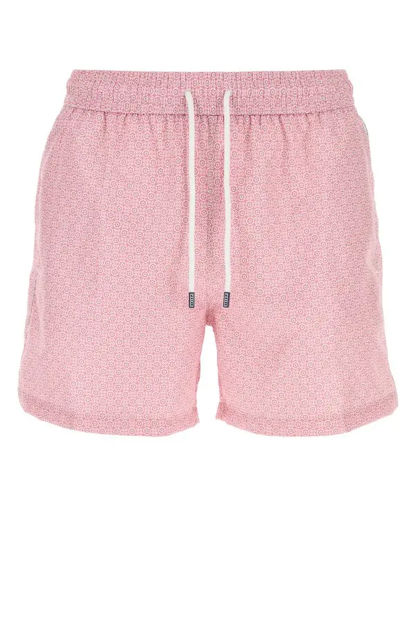 Fedeli Printed Polyester Swimming Shorts