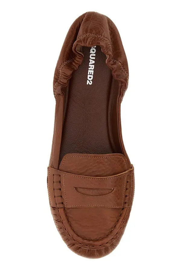 Dsquared2 Pebble Leather Loafers