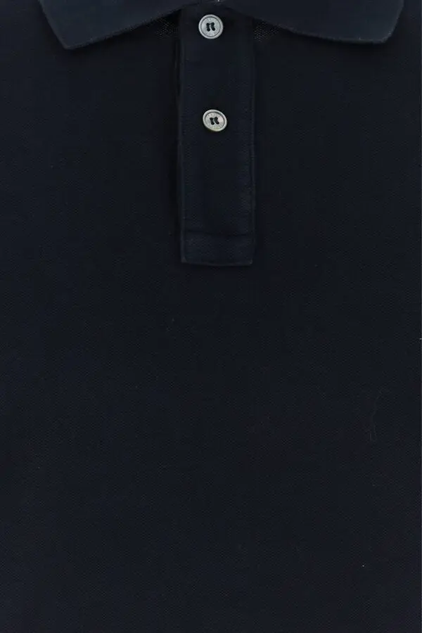 Fedeli Navy Piquet Polo Shirt - Blue