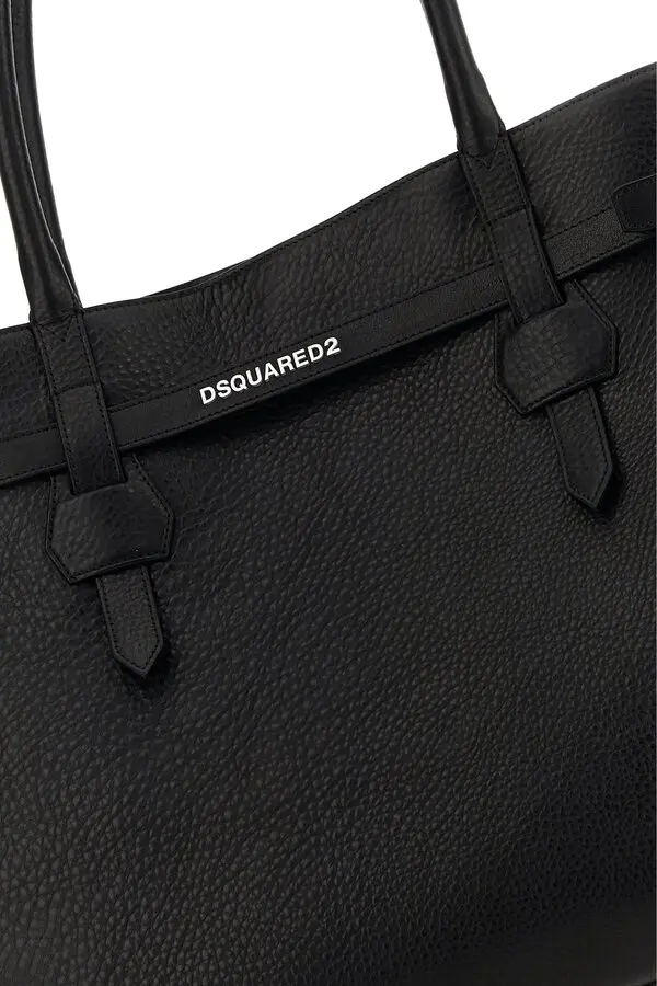 Dsquared2 Leather Twin Shopping Bag