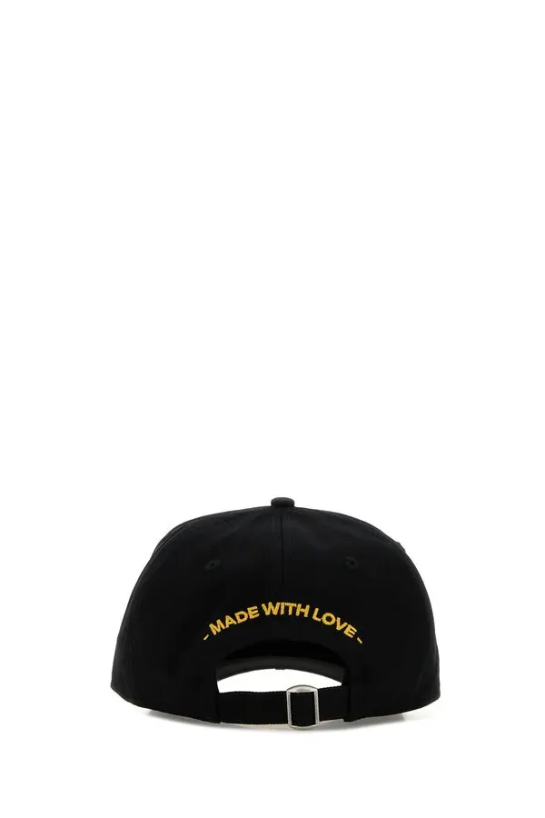 Dsquared2 Cotton Baseball Cap - Black