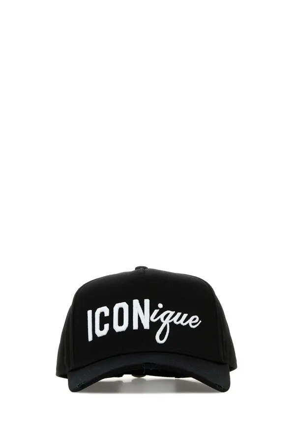 Dsquared2 Cotton Baseball Cap - Black