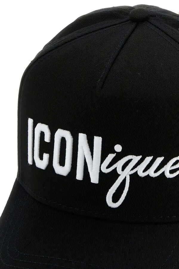 Dsquared2 Cotton Baseball Cap - Black