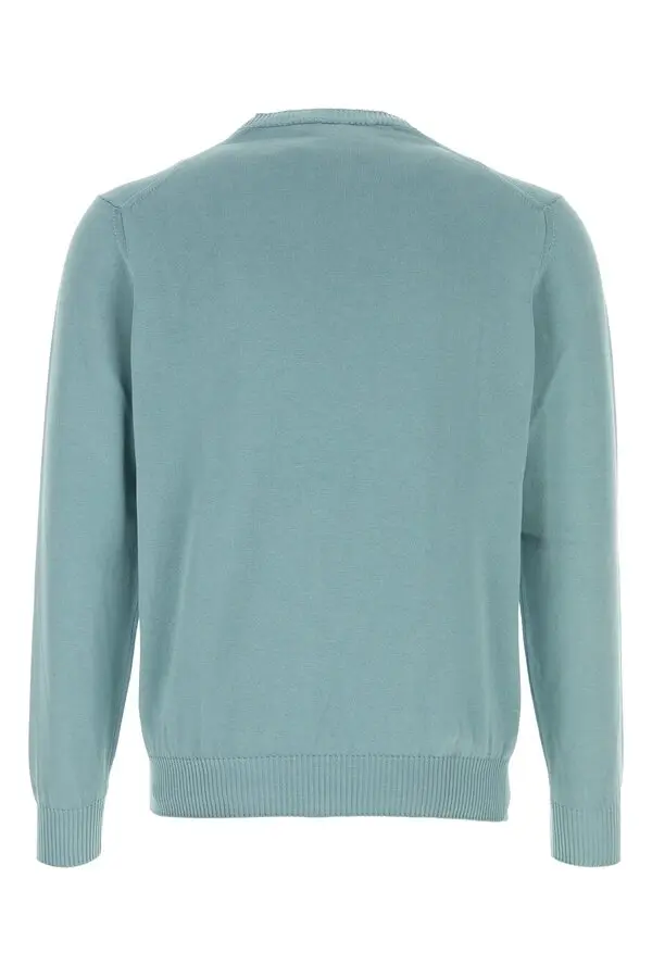 Fedeli Light Cotton Sweater - Blue
