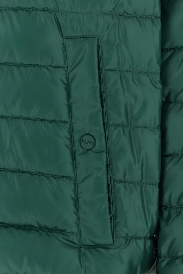 Herno Quilted Nylon Down Jacket - Green