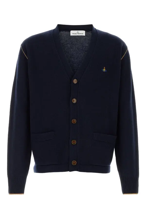VIVIENNE WESTWOOD Navy Wool Blend Cardigan