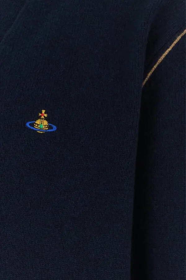 VIVIENNE WESTWOOD Navy Wool Blend Cardigan