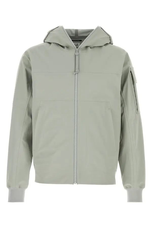 C.P. COMPANY Ice Stretch Nylon Hooded Jacket - White