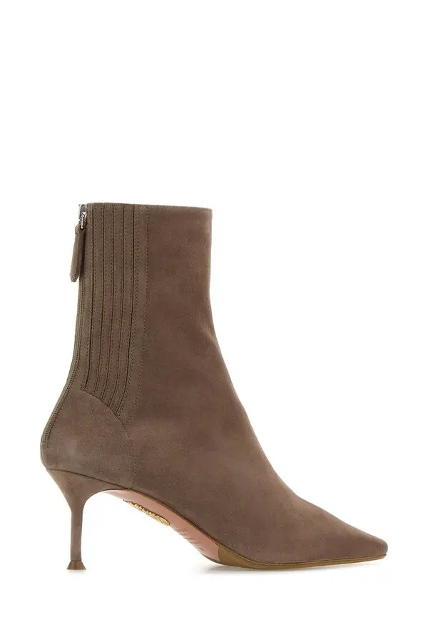 AQUAZZURA Dove Suede Saint Honoré Ankle Boots