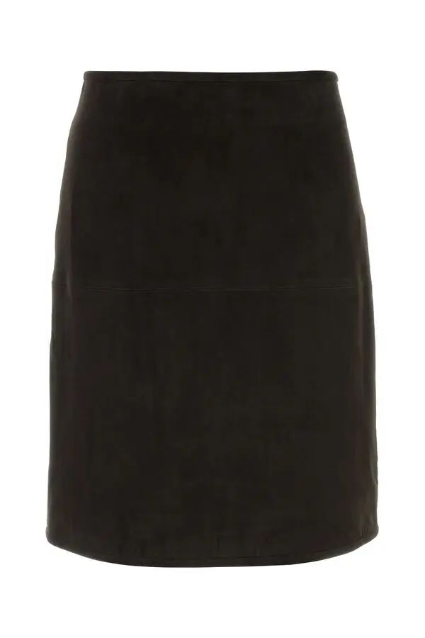 Loulou De Saison Suede Skirt - Brown