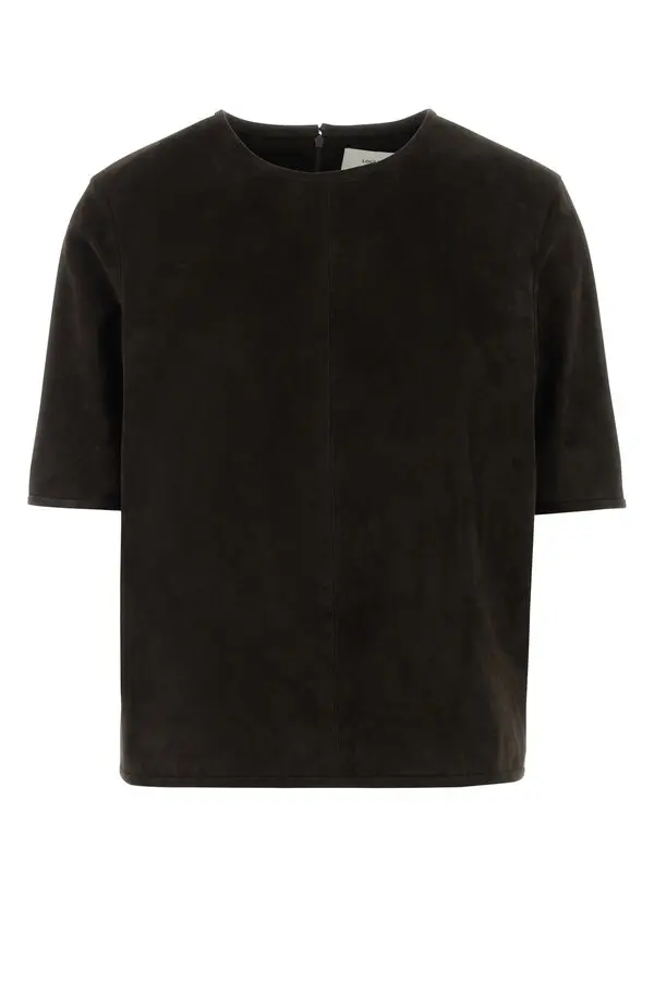 Loulou De Saison Suede T-shirt - Brown