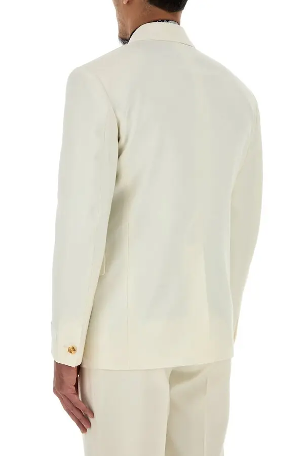 Versace Ivory Wool Blazer