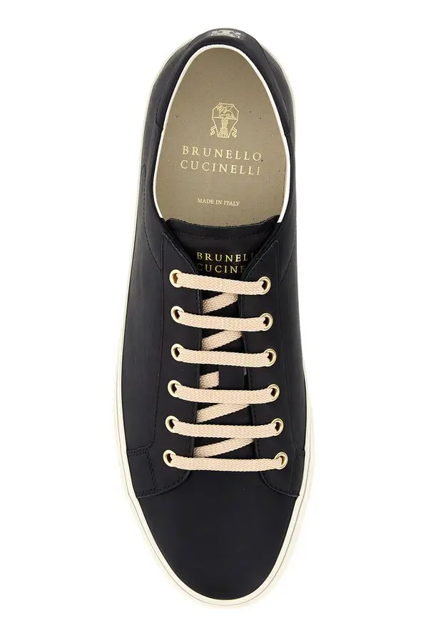 Brunello Cucinelli Leather Sneakers - Black