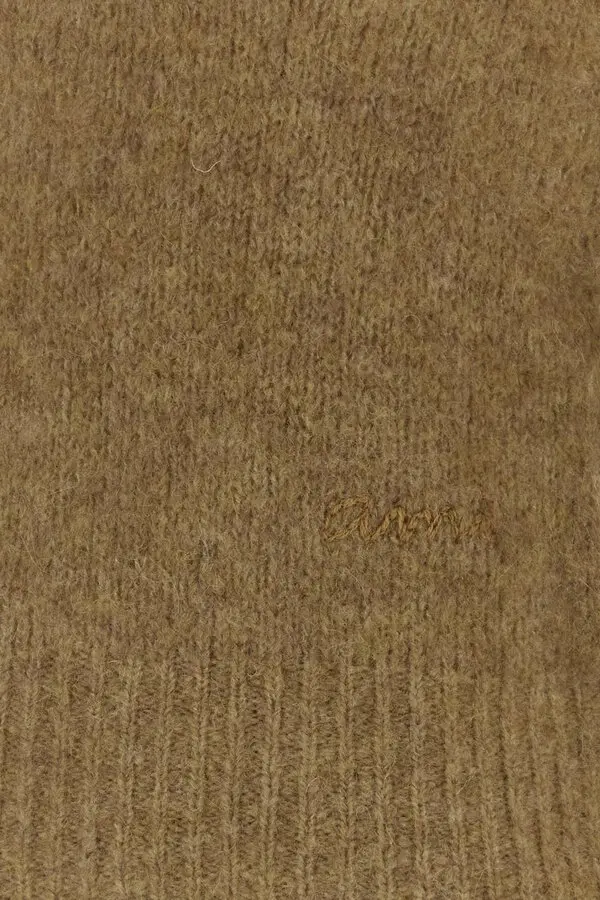 Ami Camel Stretch Alpaca Blend Sweater