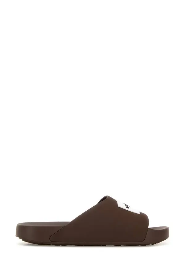 Givenchy Rubber Slide Slippers - Brown