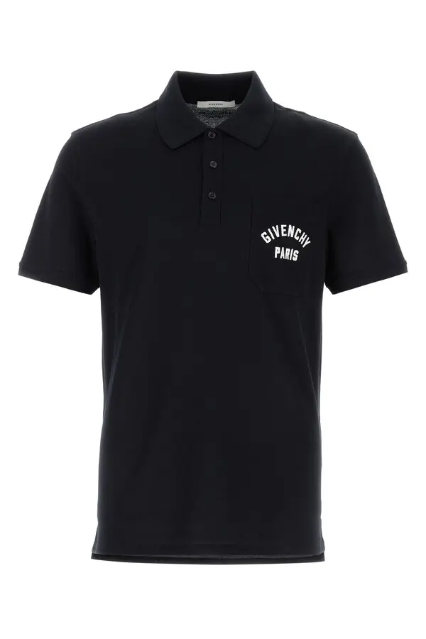 Givenchy Piquet Polo Shirt - Black
