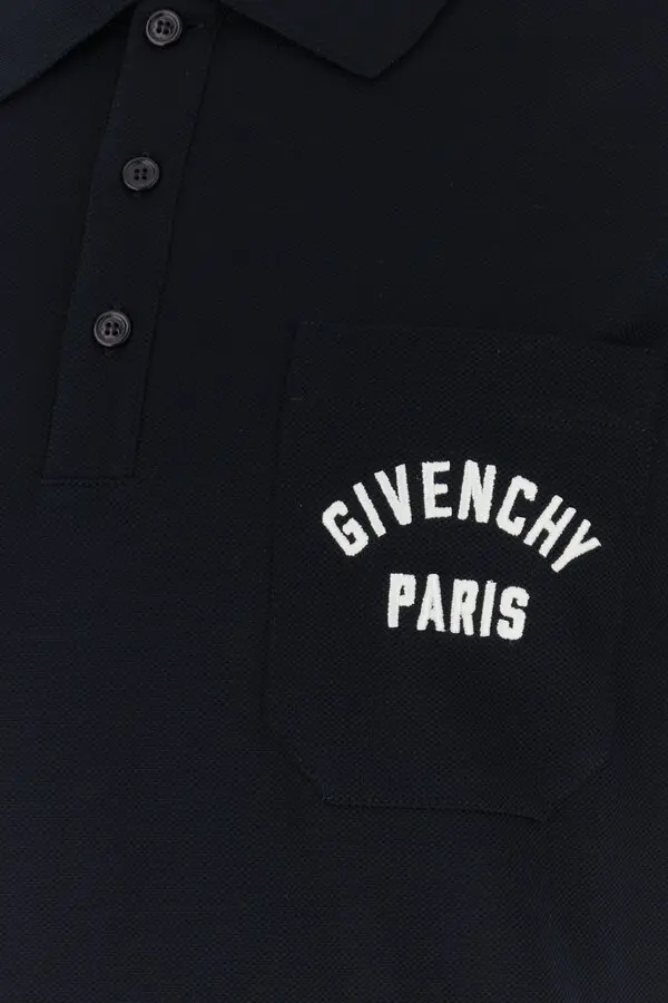 Givenchy Piquet Polo Shirt - Black