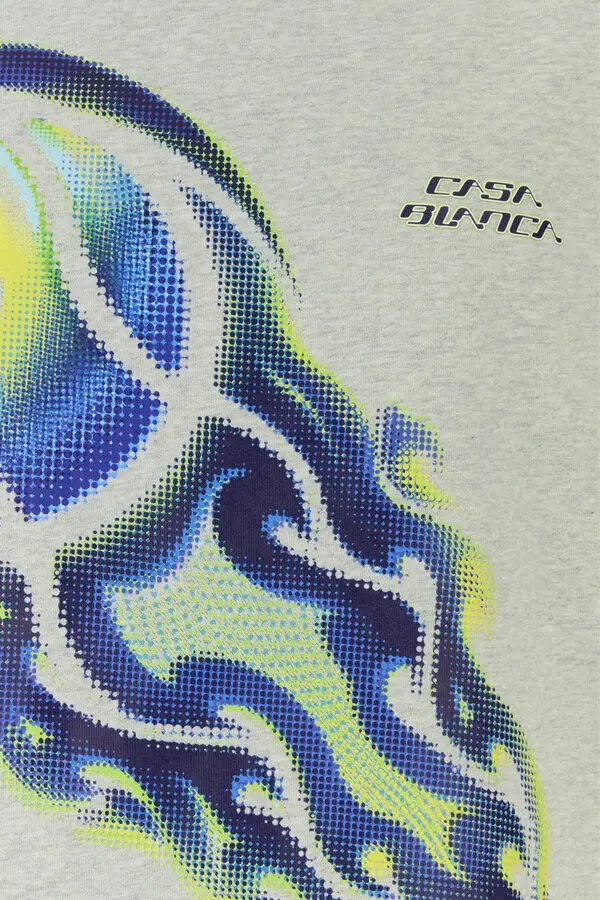 Casablanca Cotton Oversize T-shirt - Grey