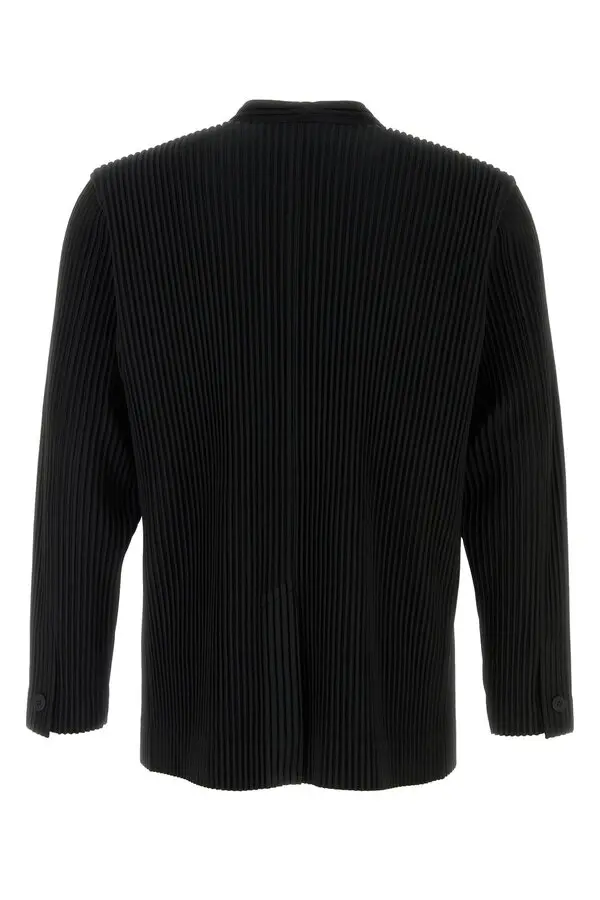 Issey Miyake Pleated Polyester Cardigan