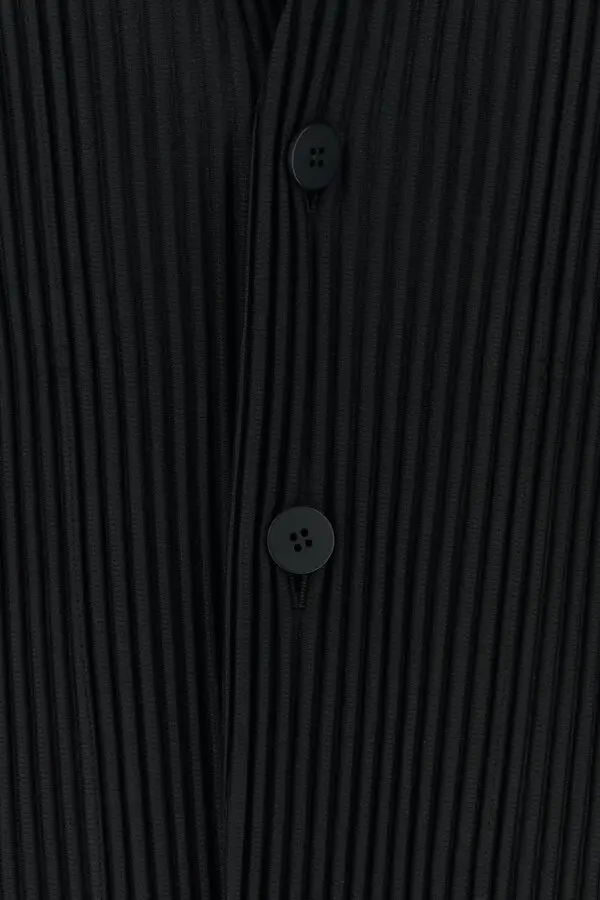 Issey Miyake Pleated Polyester Cardigan