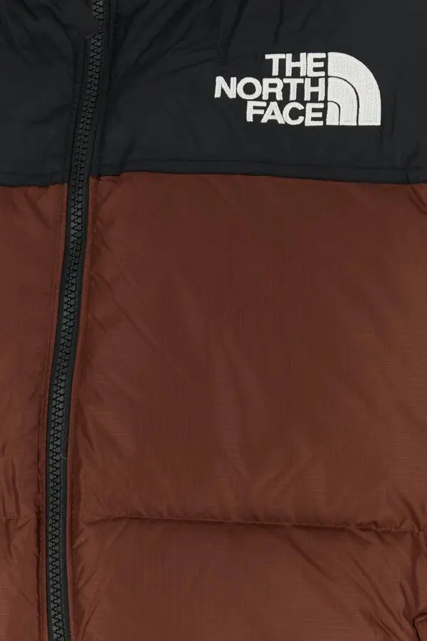 The North Face Two-tone Quilted Down Jacket With Logo Embroidery - White
