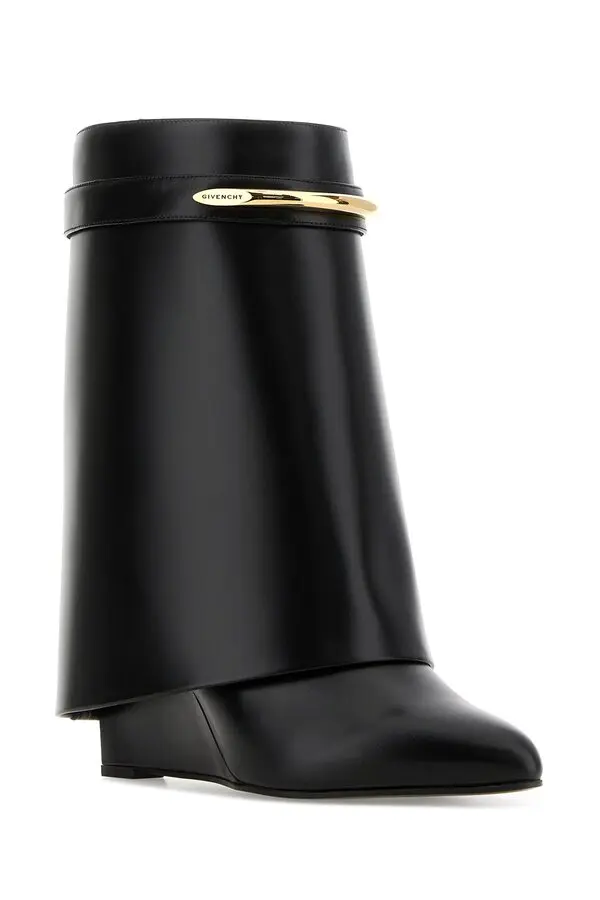 Givenchy Leather Shark Pinch Boots - Black