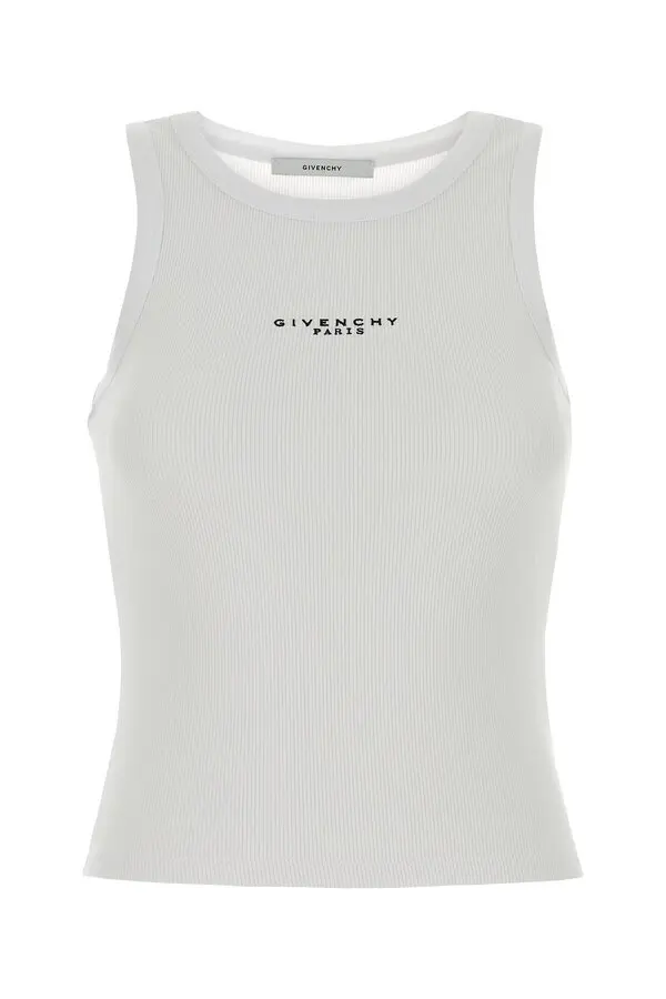 Givenchy Stretch Cotton Tank Top - White
