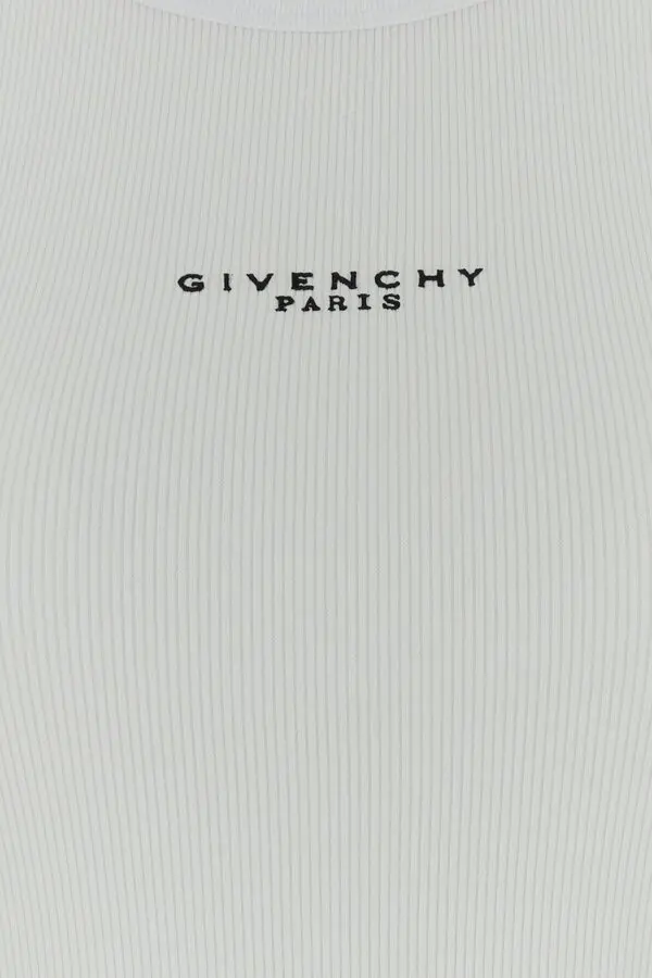 Givenchy Stretch Cotton Tank Top - White