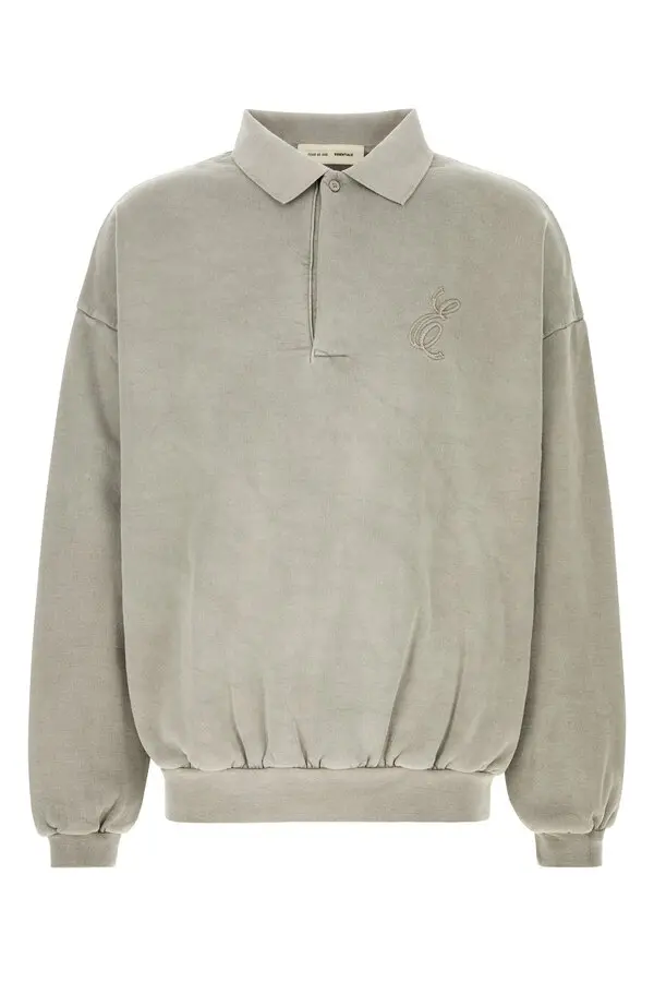 Fear Of God Dove Cotton Polo Shirt - Grey