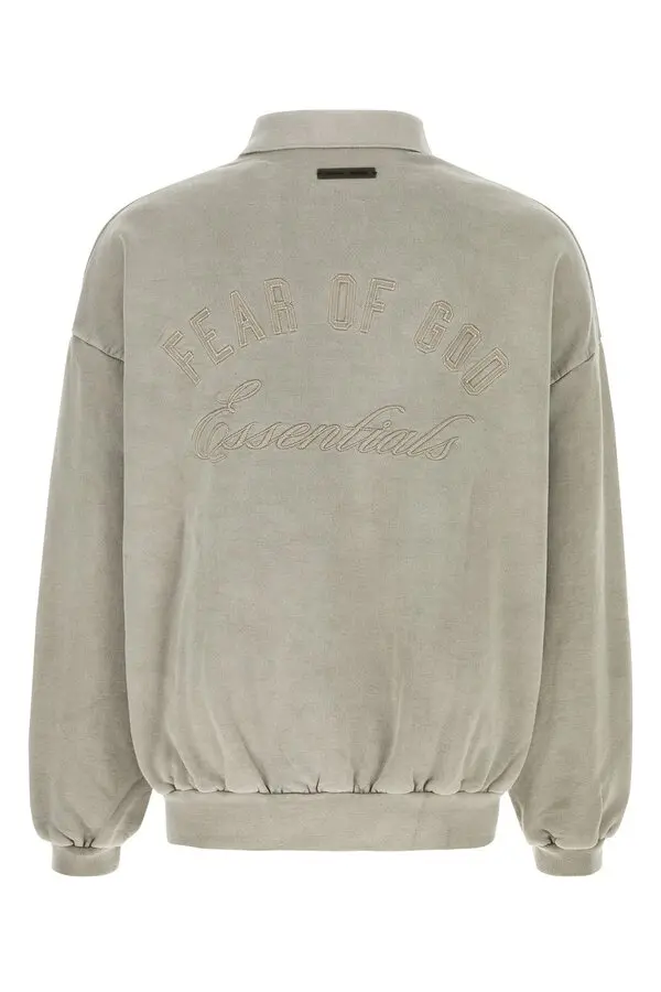 Fear Of God Dove Cotton Polo Shirt - Grey