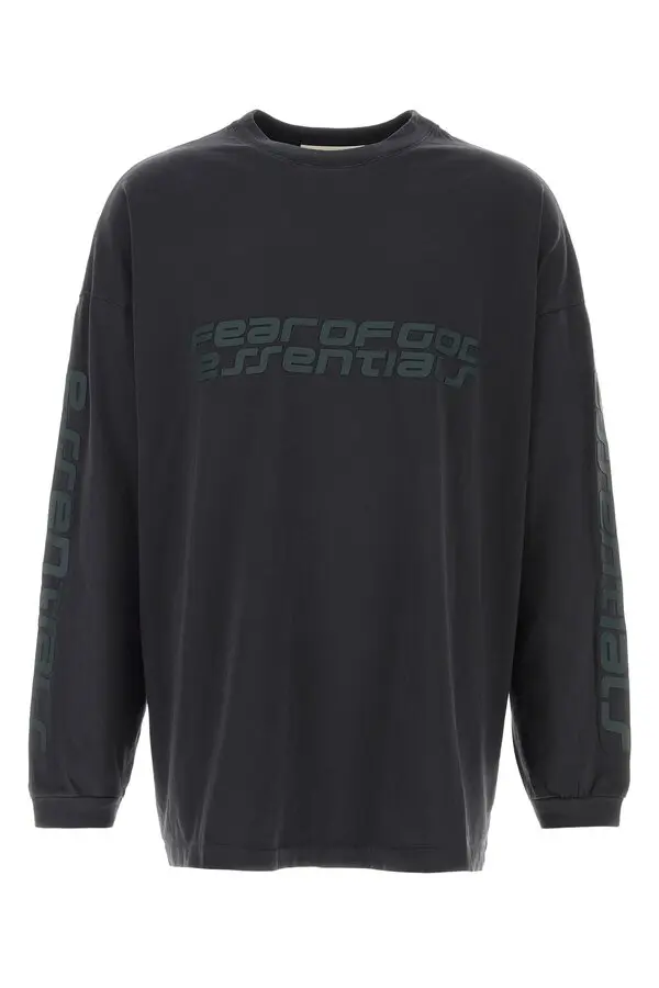 Fear Of God Charcoal Cotton Oversize T-shirt