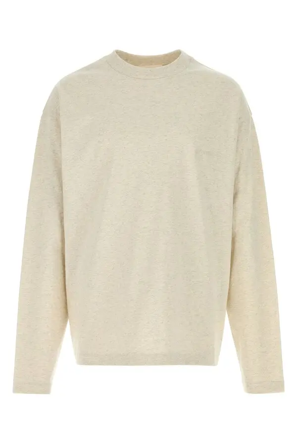Fear Of God Melange Ivory Cotton T-shirt - White
