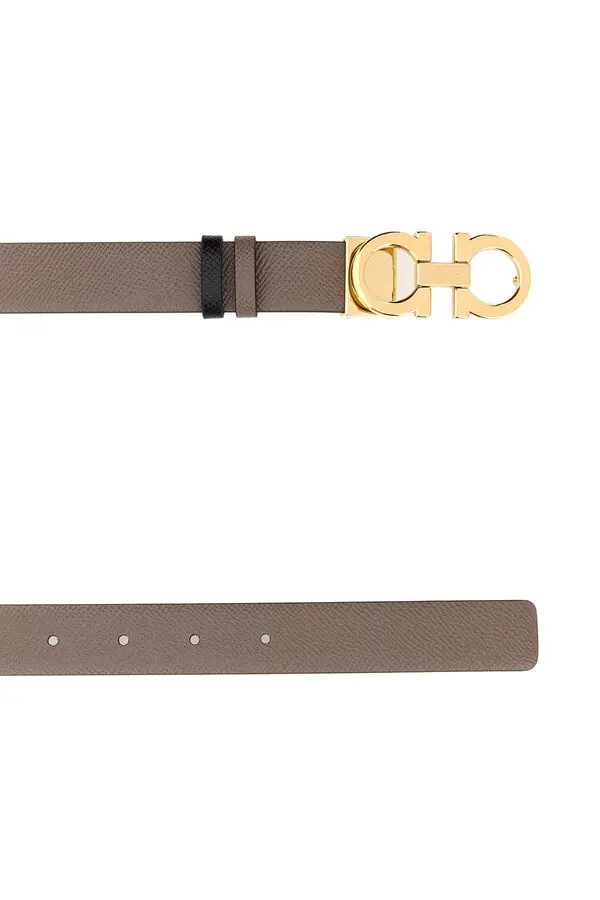 FERRAGAMO Gancini Buckle Reversible Leather Belt