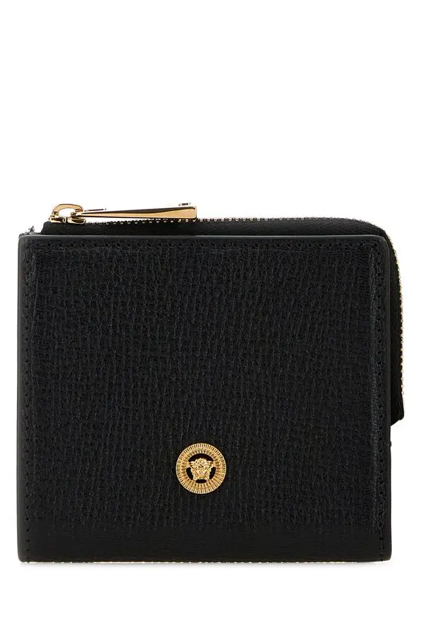 Versace Leather Wallet - Black