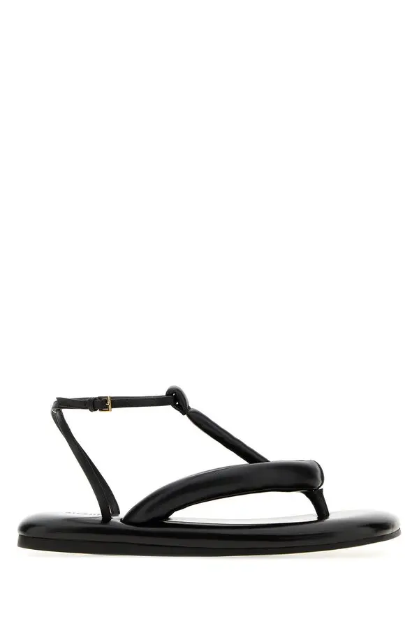 Givenchy Leather Boudoir Thong Sandals - Black