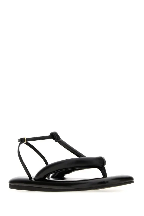 Givenchy Leather Boudoir Thong Sandals - Black