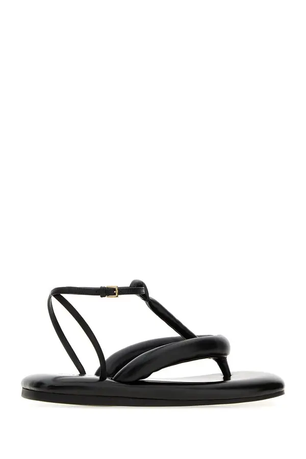Givenchy Leather Boudoir Thong Sandals - Black
