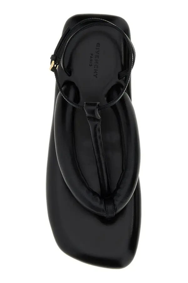 Givenchy Leather Boudoir Thong Sandals - Black