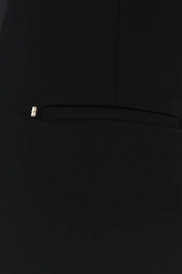 Sportmax Stretch Nylon Flared Pants - Black
