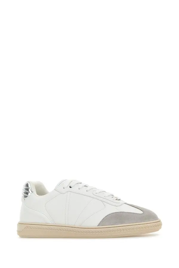 Versace Leather Greca Court Sneakers