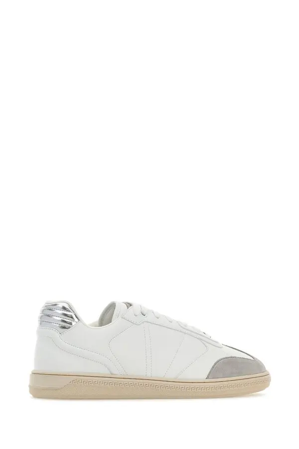 Versace Leather Greca Court Sneakers
