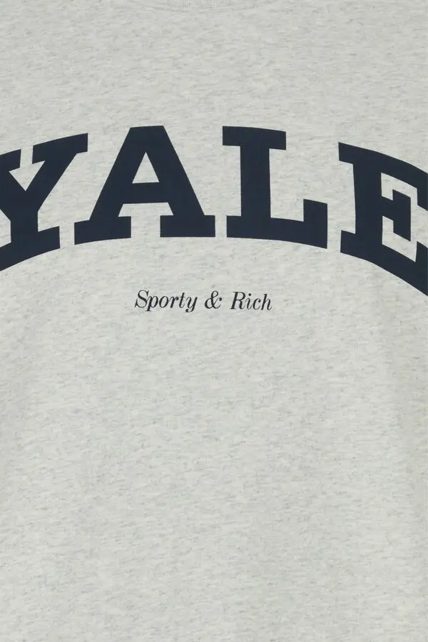 Sporty & Rich Melange Cotton T-shirt