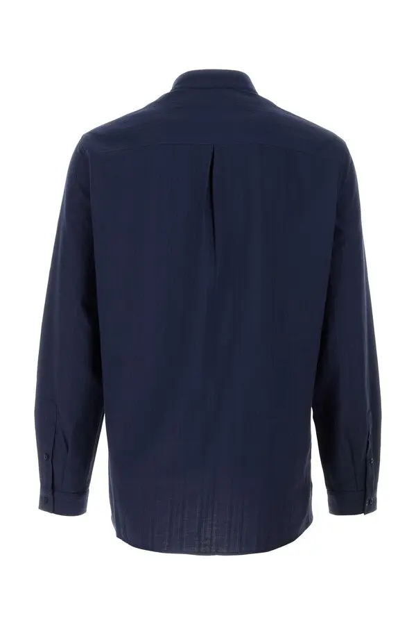 Brunello Cucinelli Navy Cotton Shirt