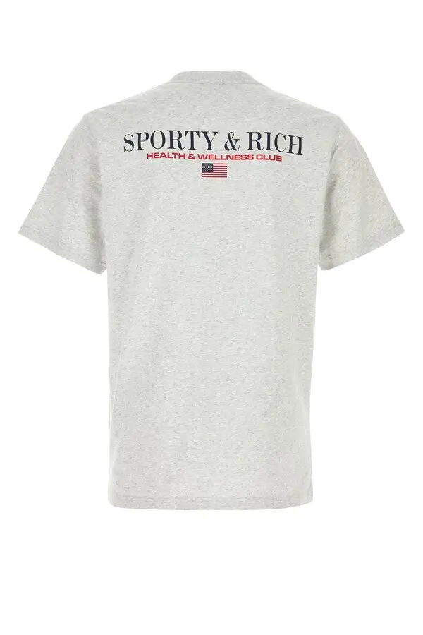 Sporty & Rich Melange Cotton T-shirt