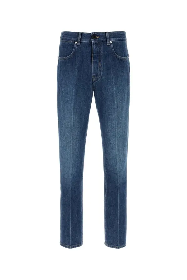 Givenchy Stonewashed Pure Cotton Denim Jeans