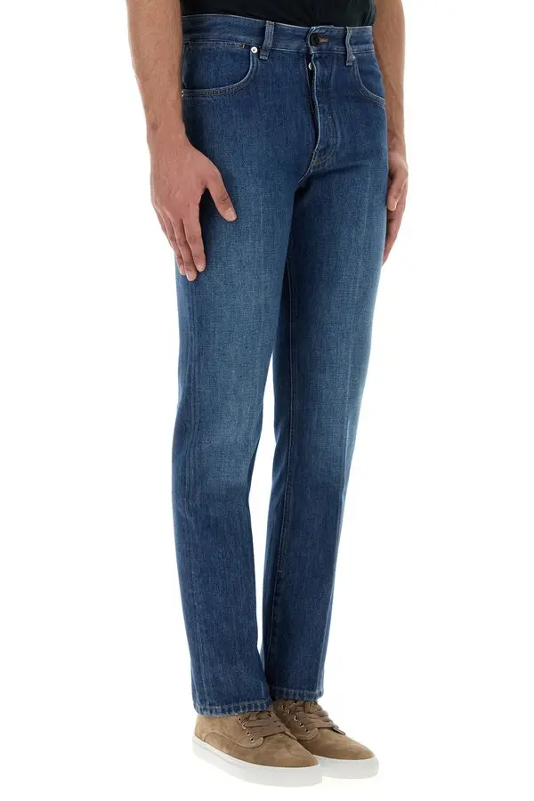 Givenchy Stonewashed Pure Cotton Denim Jeans