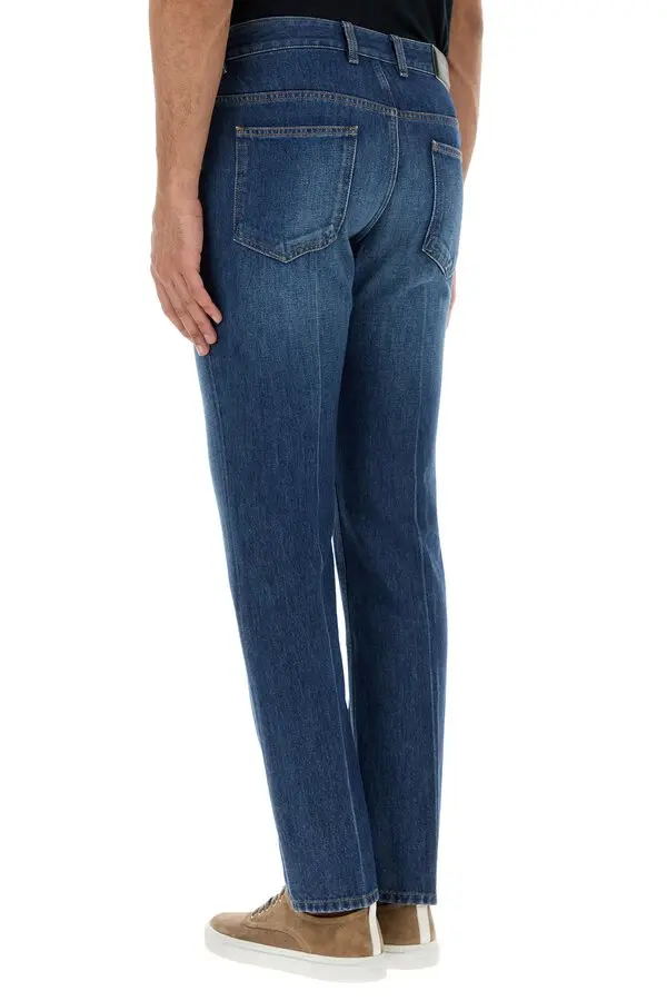 Givenchy Stonewashed Pure Cotton Denim Jeans