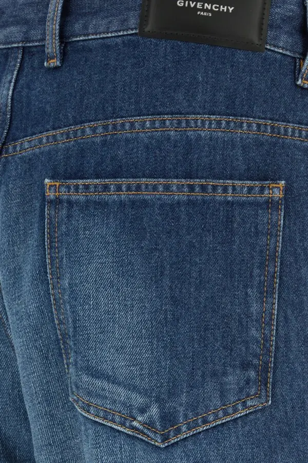 Givenchy Stonewashed Pure Cotton Denim Jeans